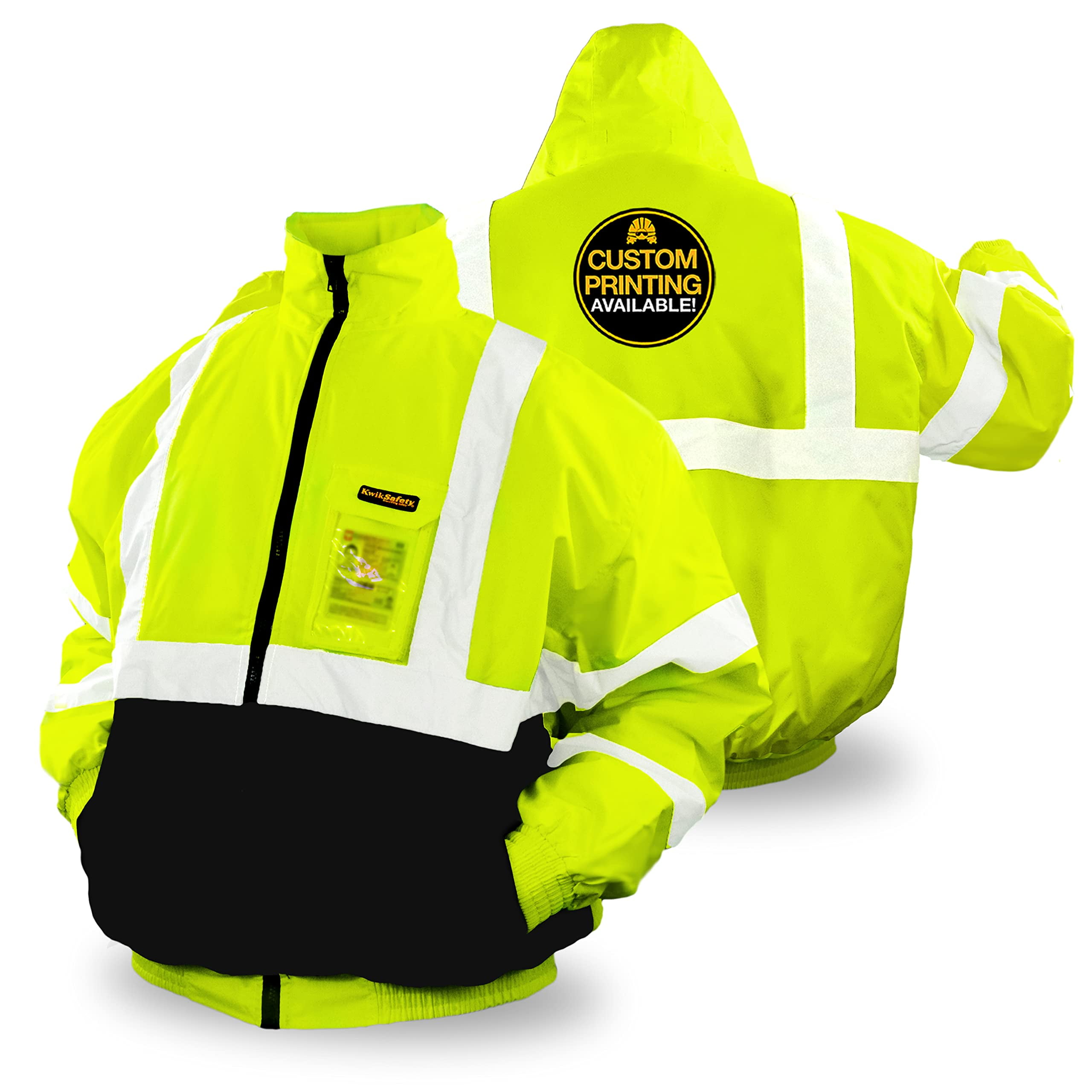 KwikSafety (Charlotte, NC) INVESTIGATOR Bomber Safety Jacket (CLEAR ID ...