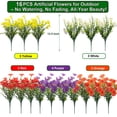 Artificial Faux Flowers For Outdoor 16 Boxwood Morning Glory Planter Uv ...
