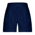 Augper Women Comfy Casual Elastic Waist Pure Color Shorts Summer Beach ...