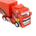BIMZUC Container Truck Car Model Pull Back Vehicle Toy Simulation Large ...