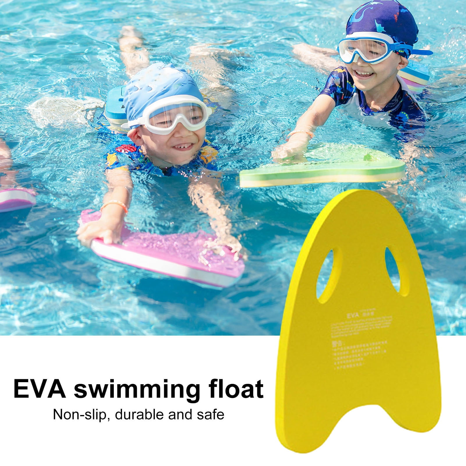 Walbest Swimming Kickboard with Handle, Easy Grip Anti-slip Float Kick ...