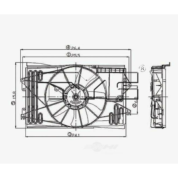 Dual Radiator and Condenser Fan Assembly - Walmart.com