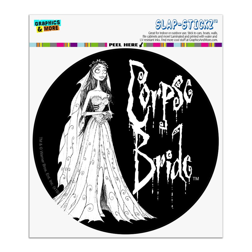 Corpse Bride Logo and Silhouette Automotive Car Window Locker Circle ...