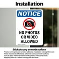 (2 Pack) No Photos Or Video Allowed Sign - Walmart.com