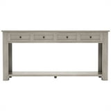 Churanty Entryway Console Table with Storage Drawers and Bottom Shelf ...