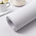 55cm Wide Matte white Waterproof Self-Adhesive Vinyl Wallpaper - Peel ...