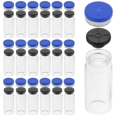 30 Sets 10ml/0.34oz Brown Sealed Sample Vials Glass Sample Vials with ...