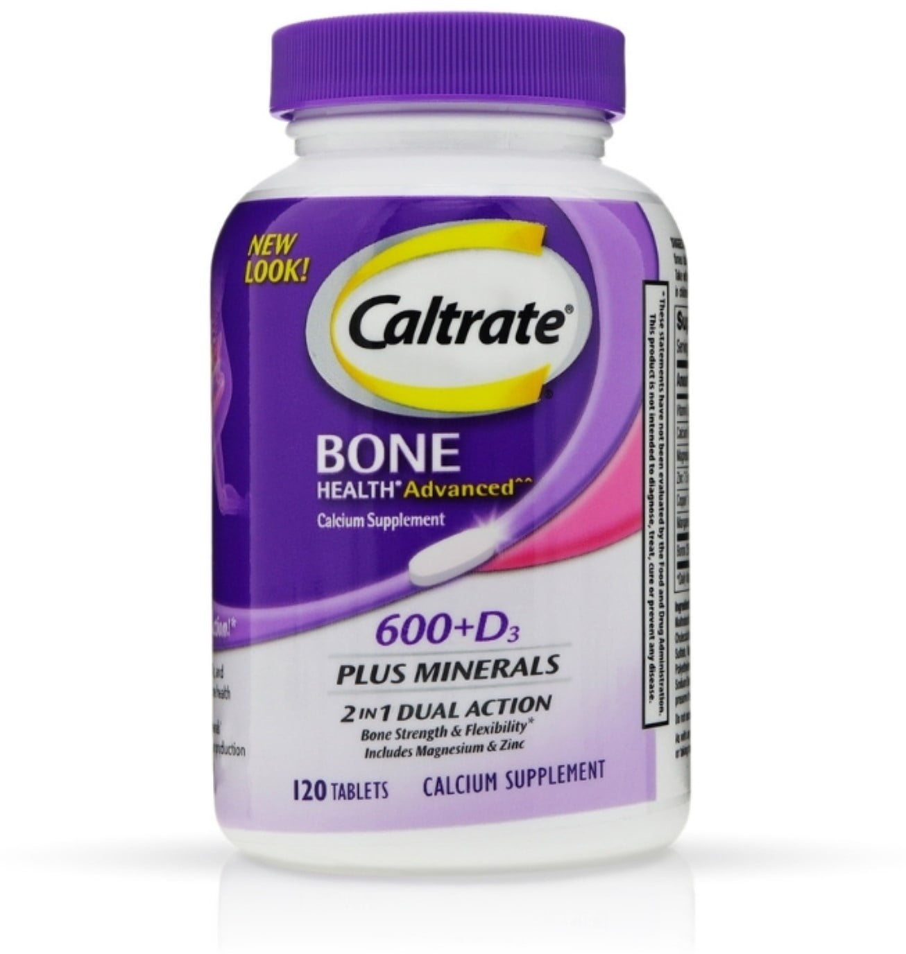 Caltrate Calcium & Vitamin D Plus Minerals, 600+D3 120 Tablets (Pack of ...