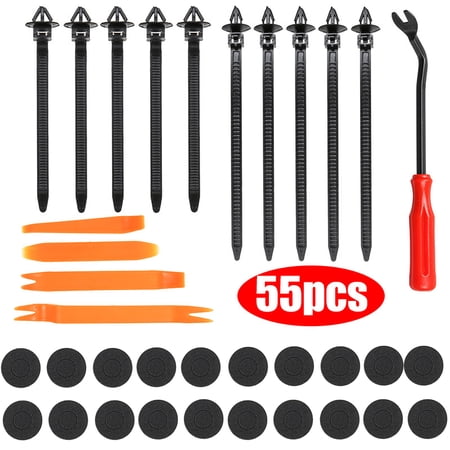 55pcs Cars Bumper Body Kits Fastener Remover Straps Removal Tools ...
