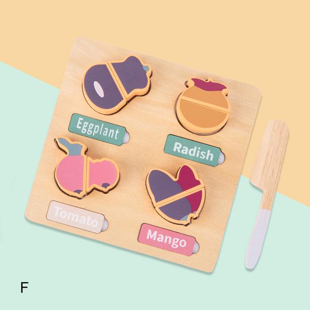 Tablero de rompecabezas Juguetes Vocabulario de y verduras Coordinación ...