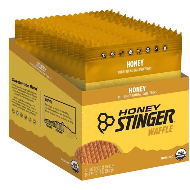 Honey Stinger Organic Energy Waffle Box Pack, Honey, 1.06 Ounce (Pack of 12) - Walmart.com