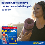 Backaid Maximum Strength Back Pain Reliever, 6-Hour Formula, Aspirin ...