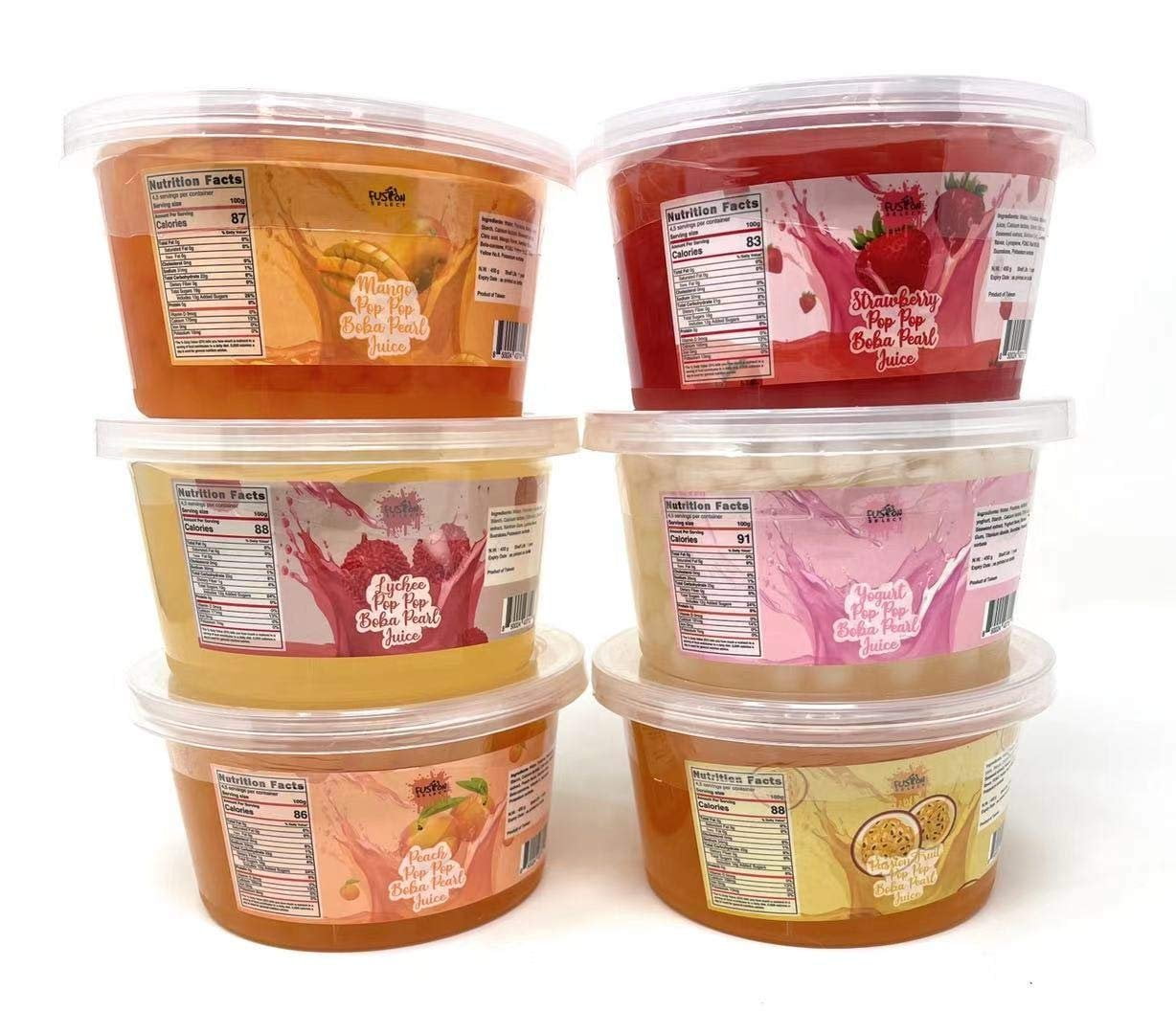 Fusion Select Bursting Boba Popping Boba Pearls - Fruit Tea Snack ...