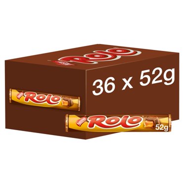 Rolo Caramels in Chocolate, Bulk Package of 1.7oz Individual Rolls (36 ...