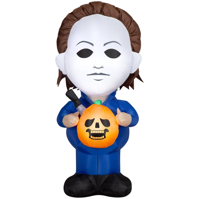 Airblown Yard Inflatables Halloween Light Michael Myers with Jack o ...