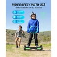 GYROOR K2+G13 Self-Balancing Scooter with Seat Attachment with Rear ...