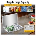 Drop in Ice Chest, Outdoor Kitchen Ice Bar, Stainless Steel Ice Cooler ...