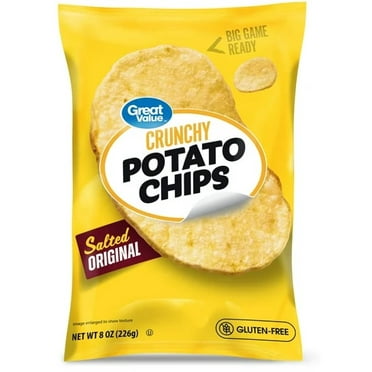 Great Value Original Salted Crunchy Potato Chips, 8 oz - Walmart.com