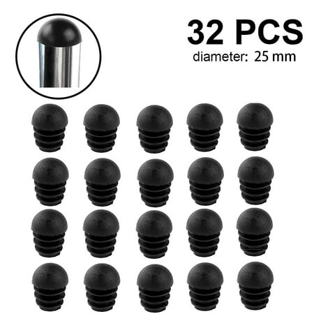 32 pieces pipe plugs, round end cap, pipe, lamellar plugs with ...