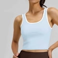 Agkizg Sports Bras for Women Push Up Solid Color Wireless Seamless Wide ...