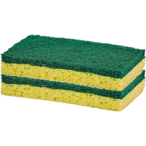 Non-Scratch Cellulose Sponge Kitchen Scrub Sponge with Scouring Pad Set ...