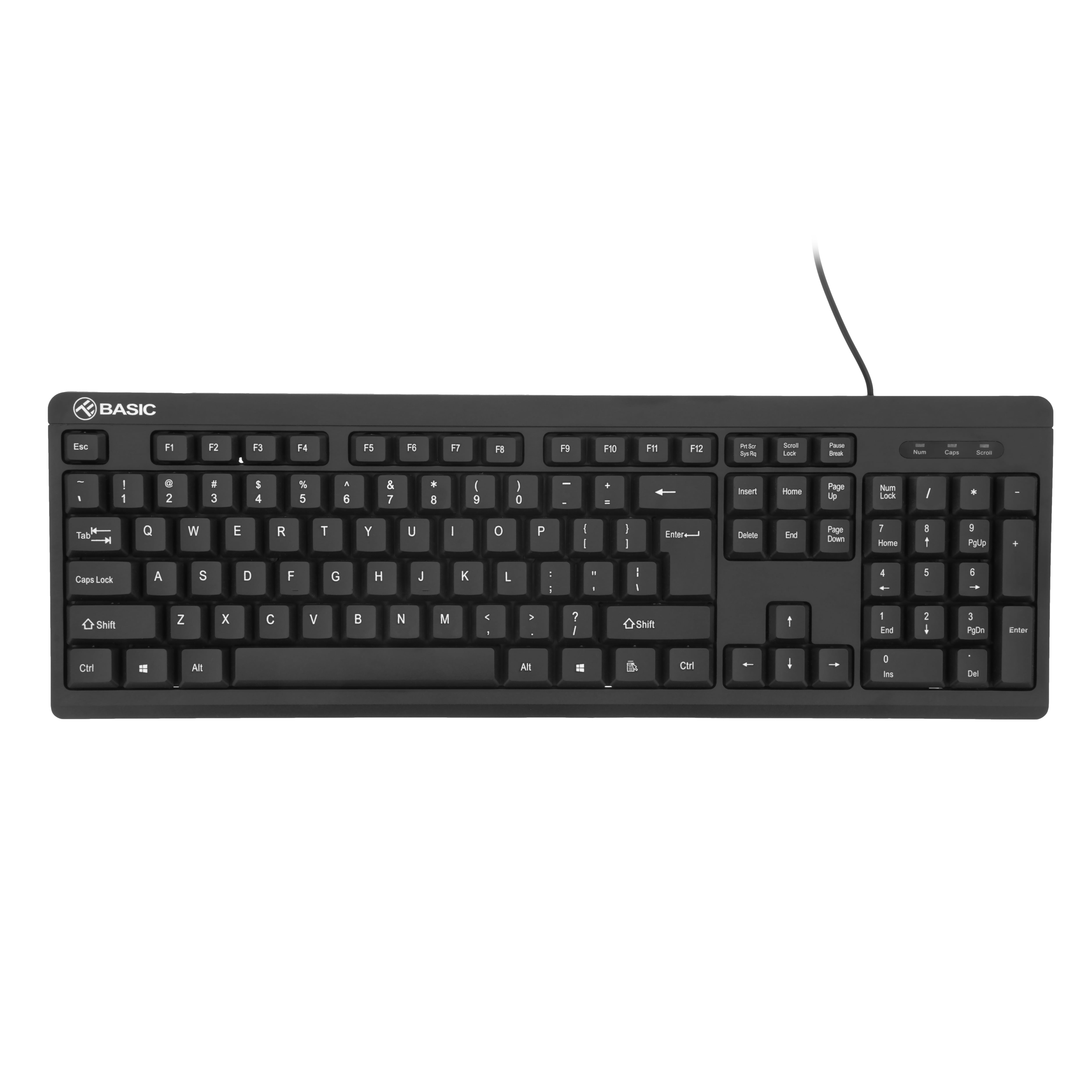 TELLUR Basic Wired Keyboard, US Layout QWERTY, USB Plug and Play, 135 ...