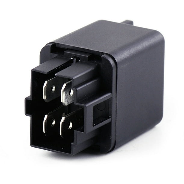 4-Pin 12V 40A Relay Black For Automotive Fog Driving Light Wire Harness ...