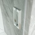 MCOCOD 57 to 60 in. W x 76 in. H Frameless Shower Door, 3/8" (10 mm ...