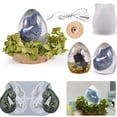 Osdhezcn 3D Dragon Egg Light Resin Mold,Dragon Silicone Mold Set Wooden ...