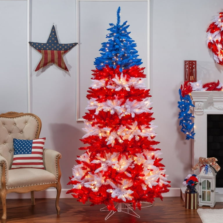 Patriotic Christmas Tree