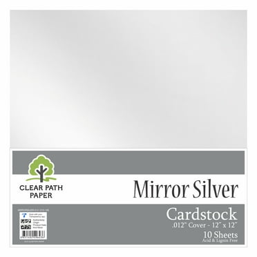 Mirror Steel Gray Cardstock - 12 x 12 inch - .012" Thick - 10 Sheets ...