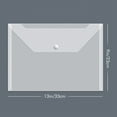 BNNG Plastic File Folders, Button A4 Transparent Document Bag Data ...