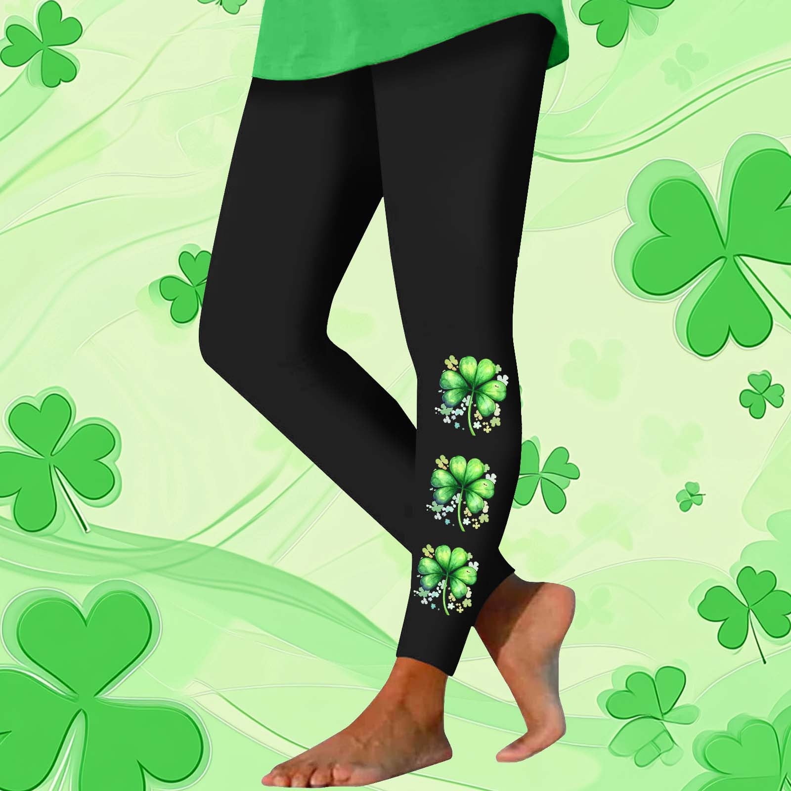 Click here for Aqestyerly Womens St. Patricks Day Printed Yoga Pa... prices