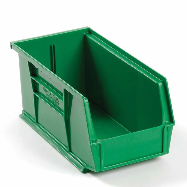 Plastic Stackable Bin 5-1/2 x 10-7/8 x 5, Green, Lot of 12 - Walmart.com