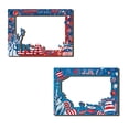 2 Pack Patriotic Wooden Photo Frames 6.1x4.4 Inch USA Flag Star ...