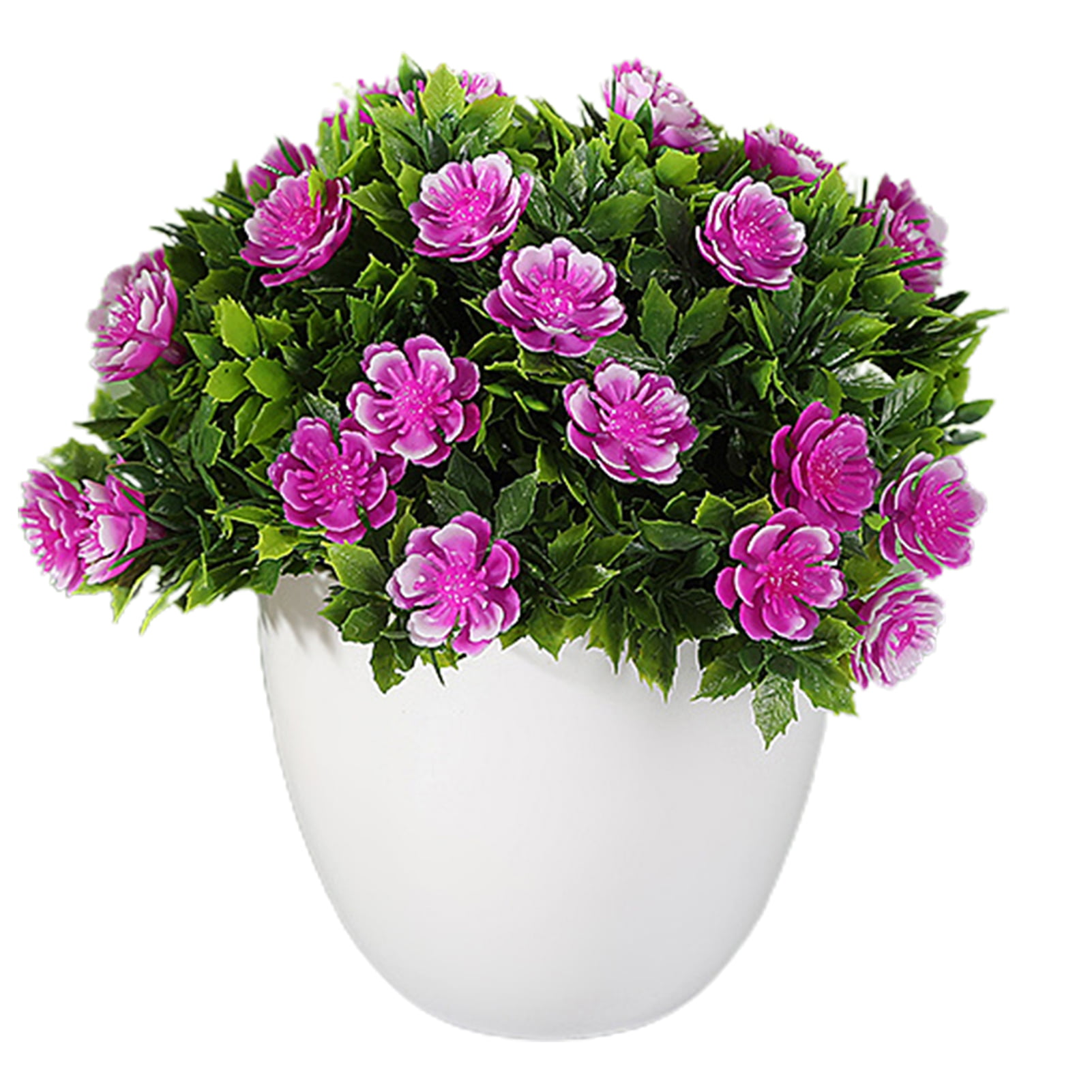 Washranp 31Head Artificial Little Flower Potted Plant,Plastic Faux ...