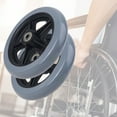 6/8Inch Anti-skid Wheelchair Front Castor Wheels Replacement Tire Wheel ...