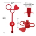 4Pieces/set Universal Silicone Bottle Tops Adapter NoSpill & Easy to ...