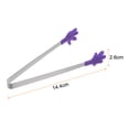Mini Food Tongs 14.4cm Hand Shape Stainless Steel with Silicon Tips ...
