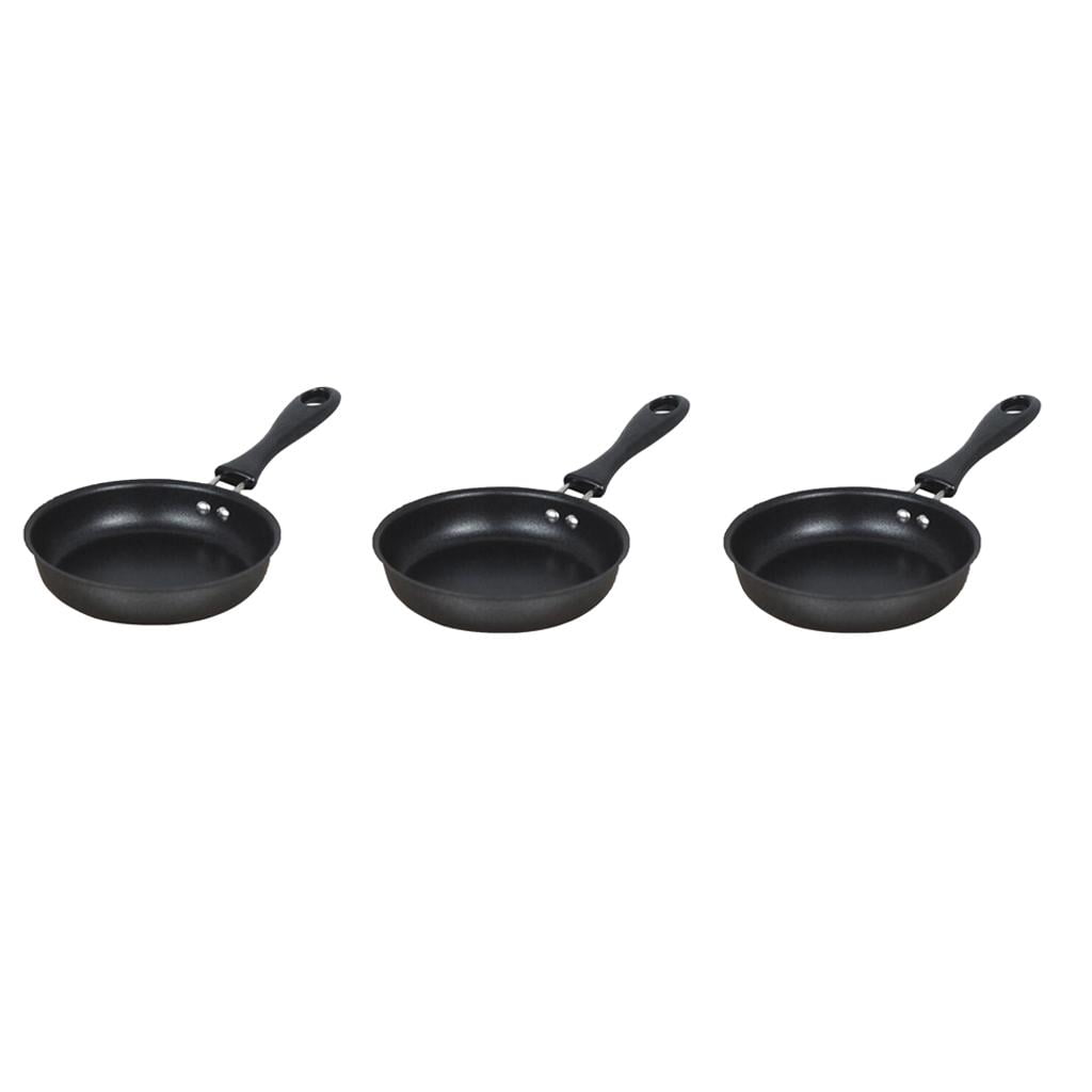 3x Sartén Antiadherente Pequeño Huevo Panqueque Mini Sartén ...