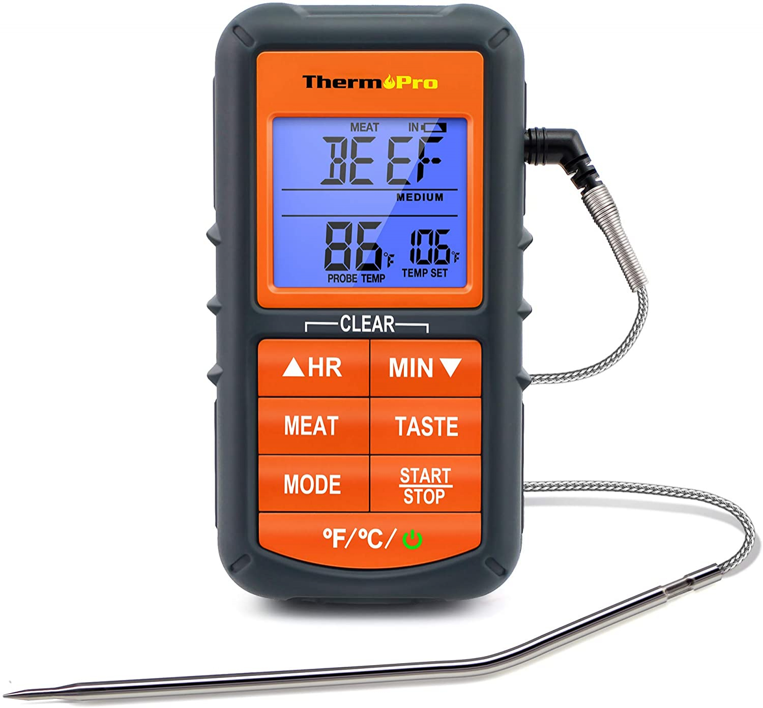 ThermoPro TP06S Termometro digital de carne a la parrilla co ThermoPro ...