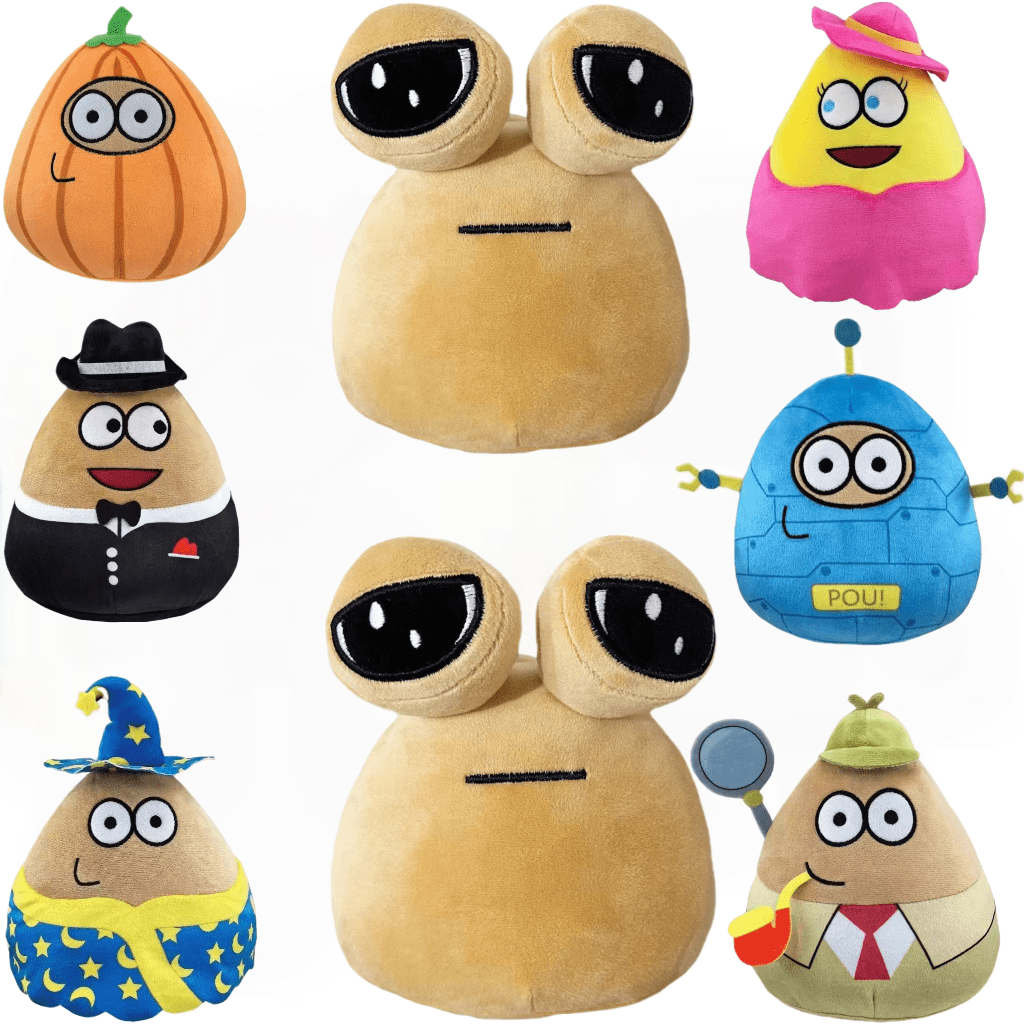 Nuevo 1/6 Uds. My Pet Alien Pou juguetes de peluche juego de Anime The ...