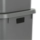 Your Zone Square Stacking Bin Plastic, Gray Flannel - Walmart.com