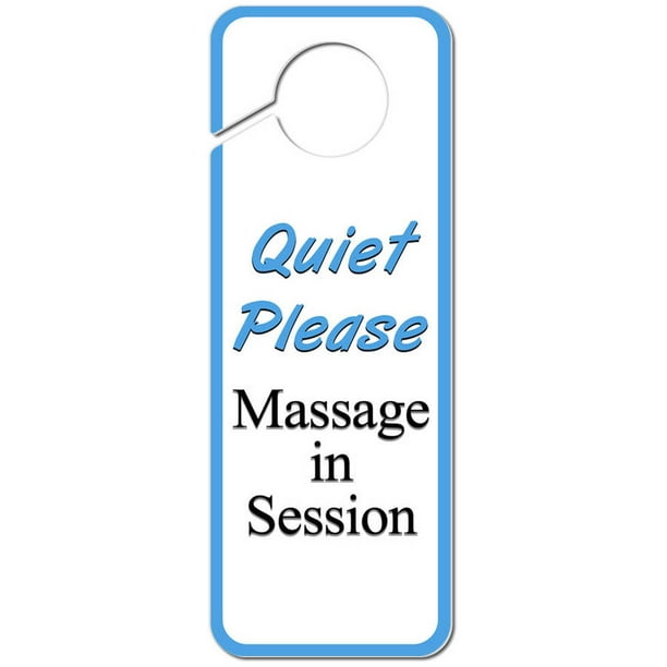 Quiet Please Massage in Session Plastic Door Knob Hanger Sign - Walmart ...