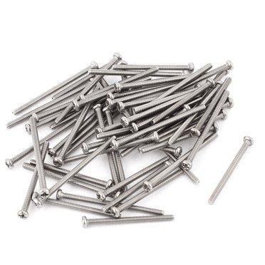 Uxcell M2 x 25mm 304 Stainless Steel Pan Head Screws Nuts w Washers (25 Sets) - Walmart.com