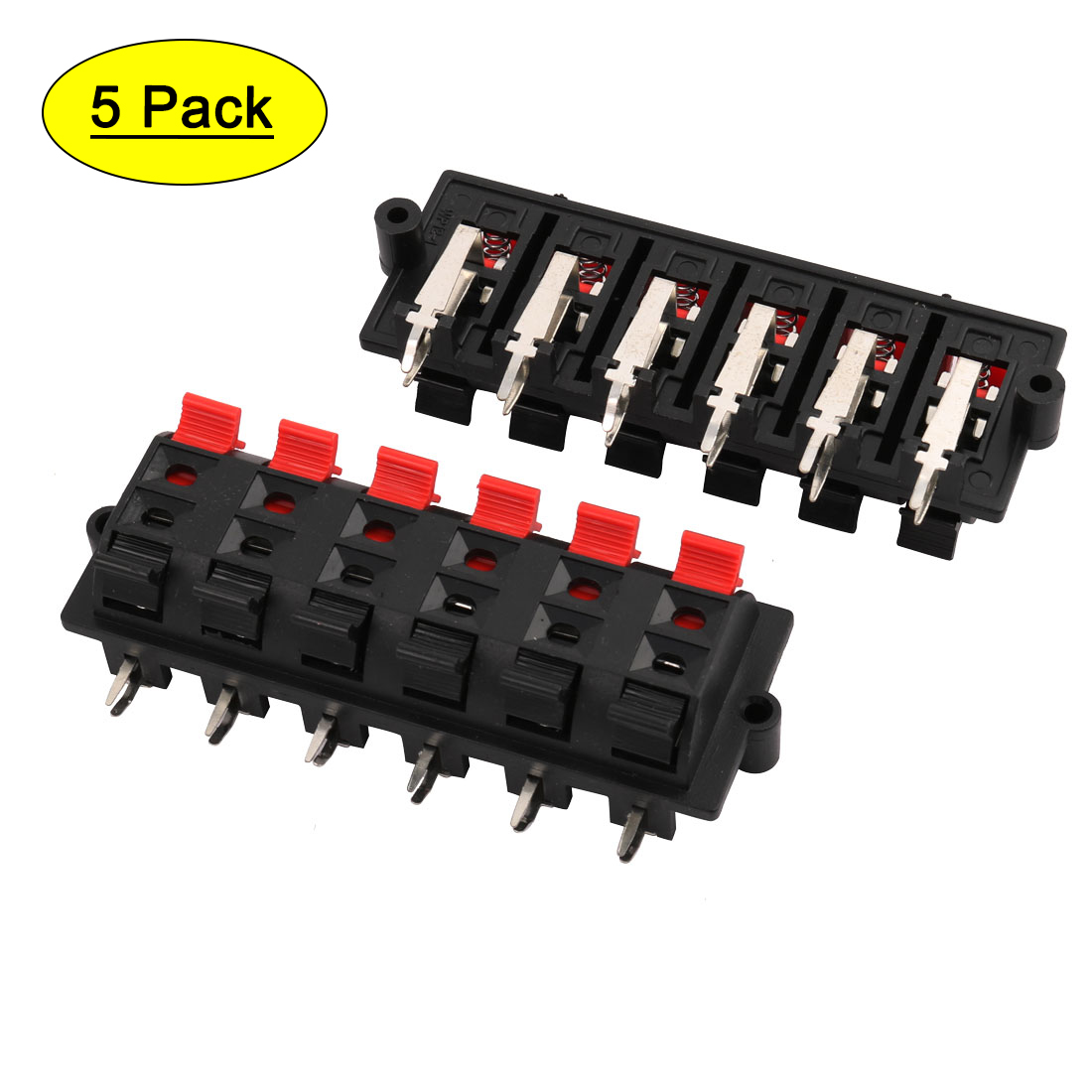 5Pcs 12 Terminal 12 Position Spring Loaded Push Speaker Socket ...