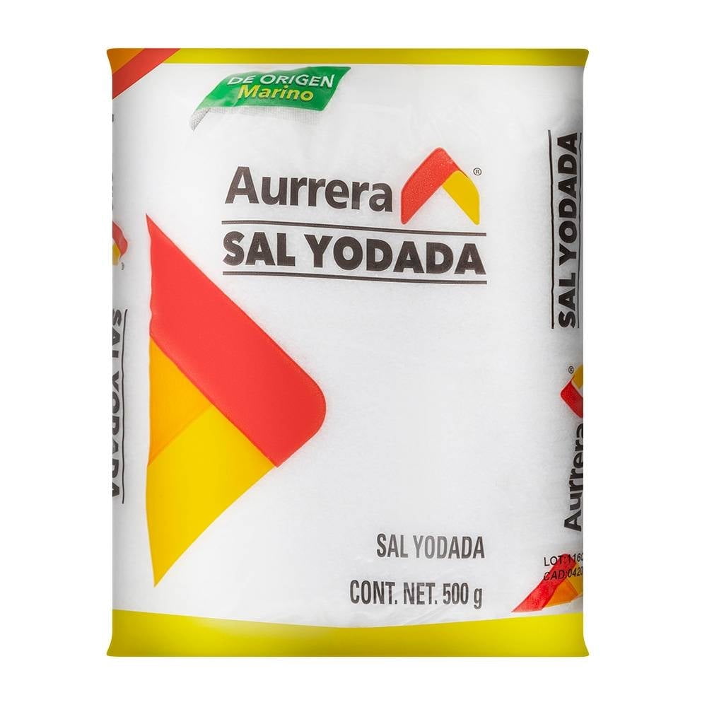 Sal yodada Aurrera de origen marino 500 g | Walmart en línea