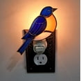 Gift Essentials Bluebird Night Light Stained Glass Nightlight ...