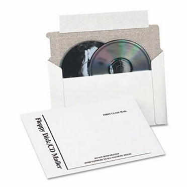 Quality Park, QUAE7261, Tyvek-Lined Disk/CD Mailers, 25 / Box, White ...