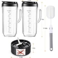 Blender Replacement Cups for Magic Bullet 250W MB1001 MBR-0701AK, Tall ...